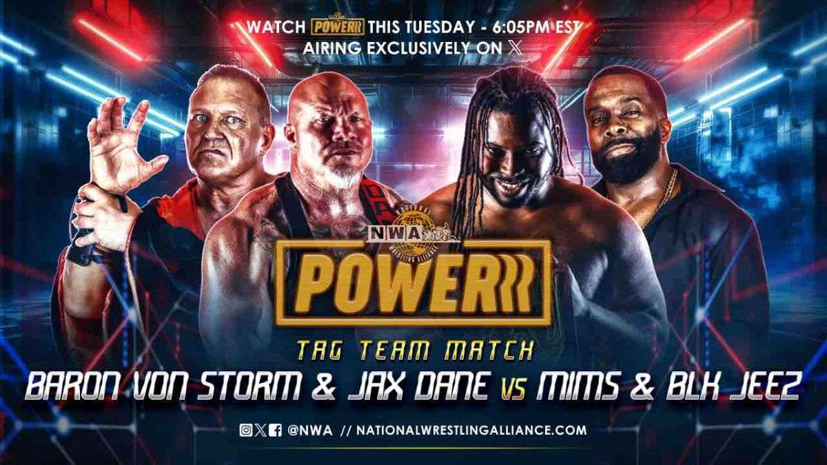 The last match of Jax Dane shown on NWA Powerrr - Slam Wrestling