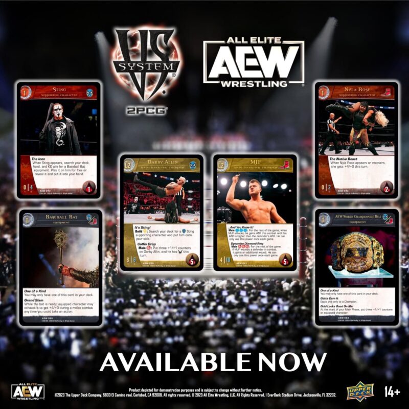 AEW added to Upper Deck Vs. System tabletop card game - Slam Wrestling