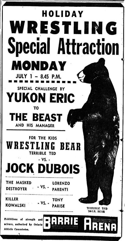 Card Exam: Ontario Dominion Day shows - Slam Wrestling