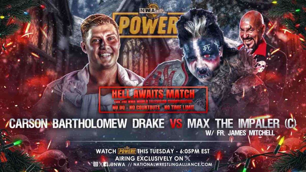NWA POWERRR: Hell Awaits Carson Drake against Max the Impaler for ...